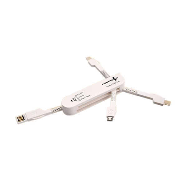 Multi Connector Data Cable with USB ‘C’ Type Port (Swiss Knife Style ...