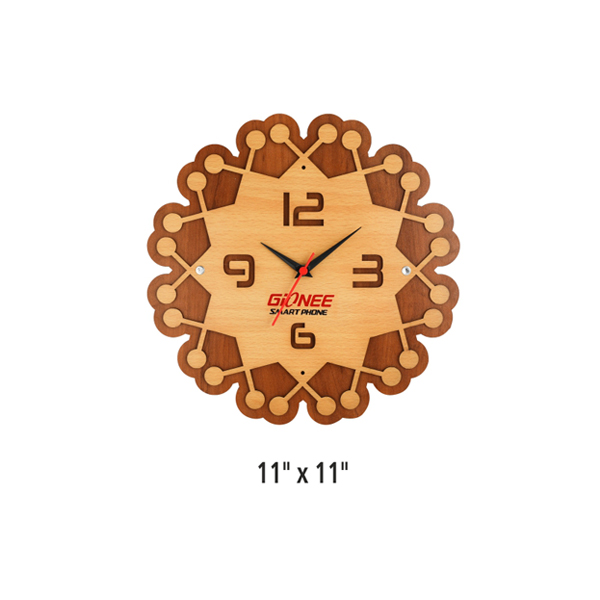Wooden Wall Clock (Flower Shape) – Corporate Gifts | Promotional Gifts ...
